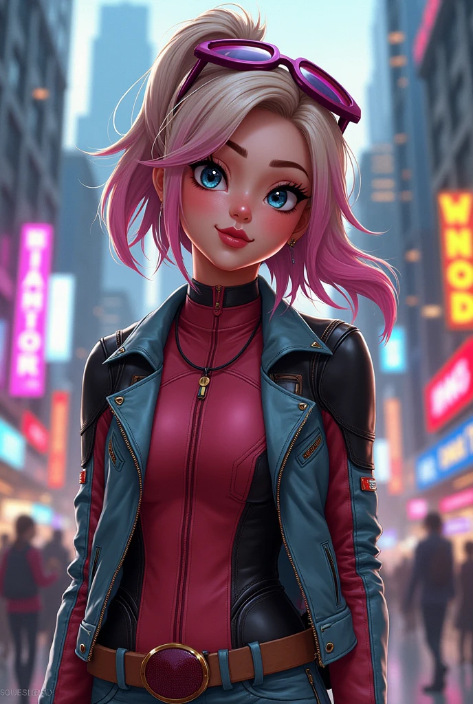 A girl who looks like Gwenpool without the suit - SeaArt AI