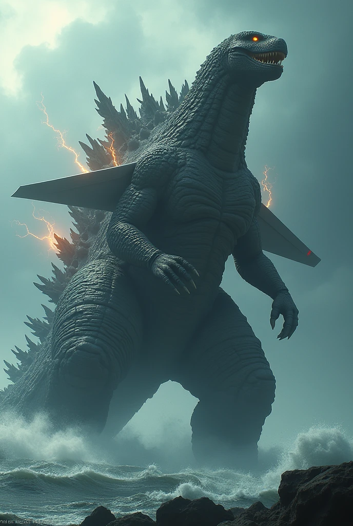 Nuclear jet and Godzilla incredible hybrid fusion - SeaArt AI