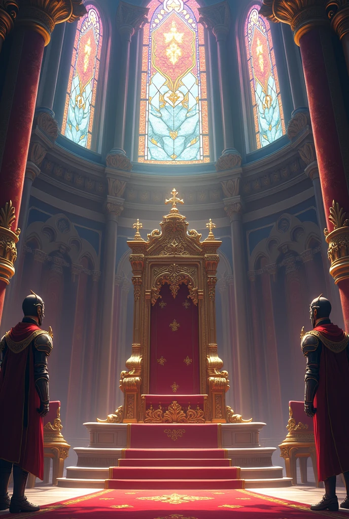 Anime style castle throne interior scenery - SeaArt AI