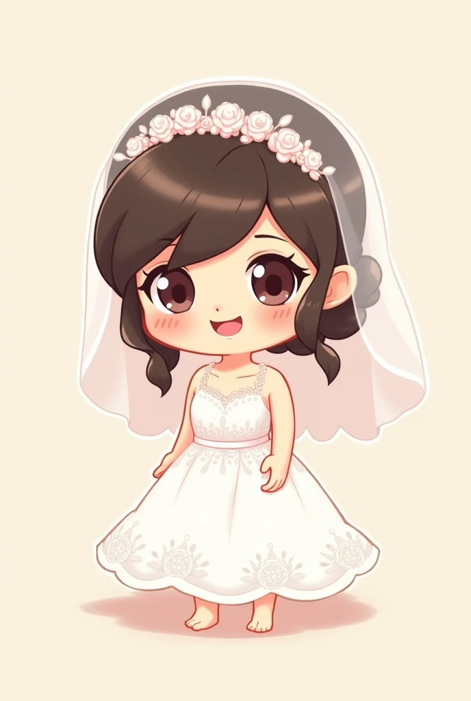 Bride chibi png 2d - SeaArt AI
