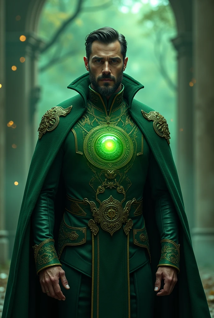 Make a magician hero who is a powerful sorcerer and former neurosurgeon ...