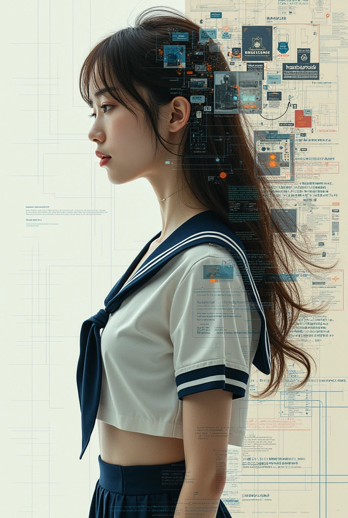3d, Female Cyborgのエントリーのマインドマップ, Outputs and Processors, Multiple ...