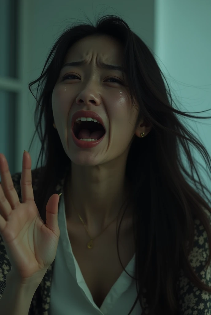 A beautiful, stylish Japanese woman in her late 20s, with long hair and ...