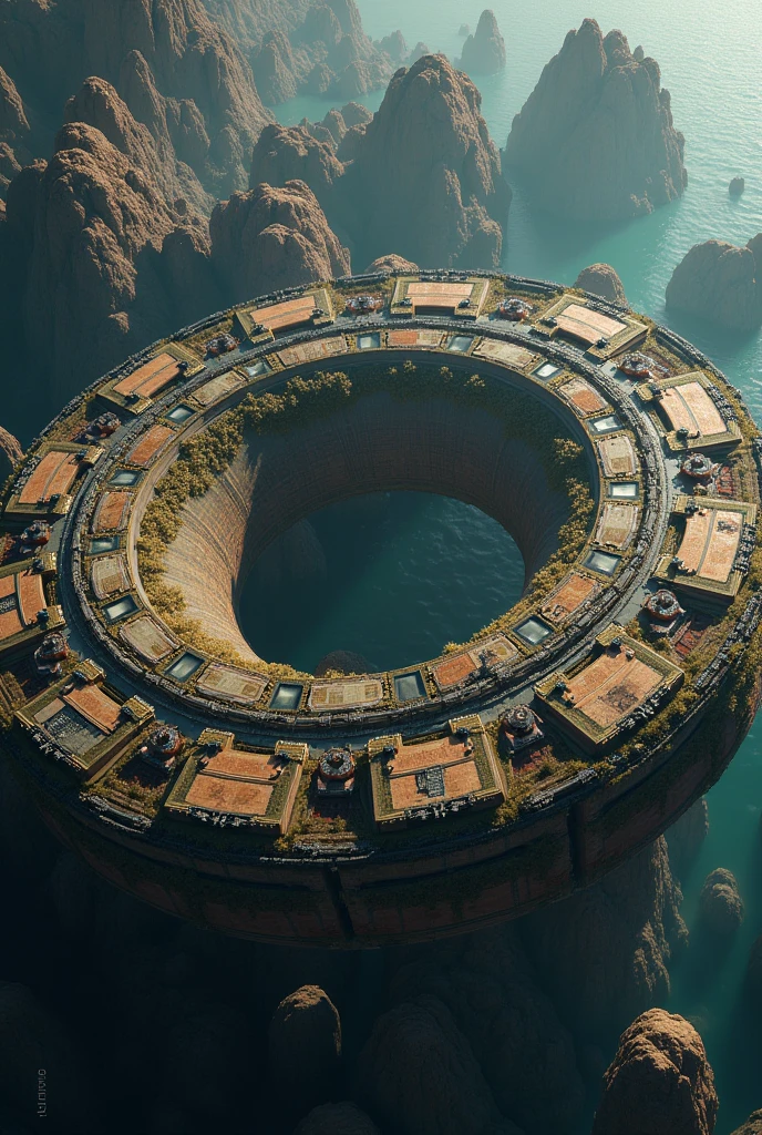 The Aphrodite Habitat is a massive Stanford torus-shaped space colony ...