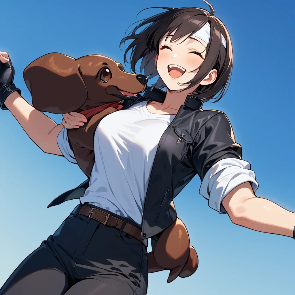 Masterpiece, top quality, movie stills, one girl, shorthair, slightly ...