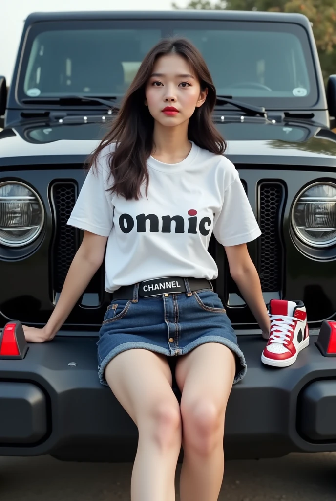 Seorang wanita original orang Asia , wearing a t-shirt with the words ...