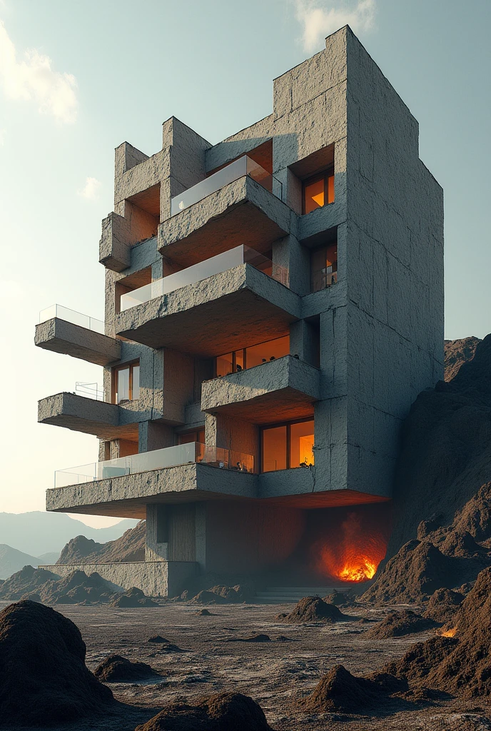 The context of a building or dwelling that has to do with a stopped ...