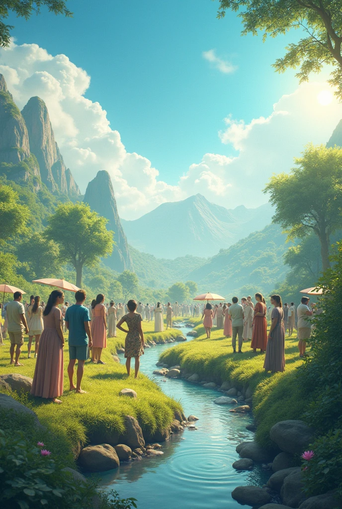 Create an image that shows a world without wars and conflicts - SeaArt AI