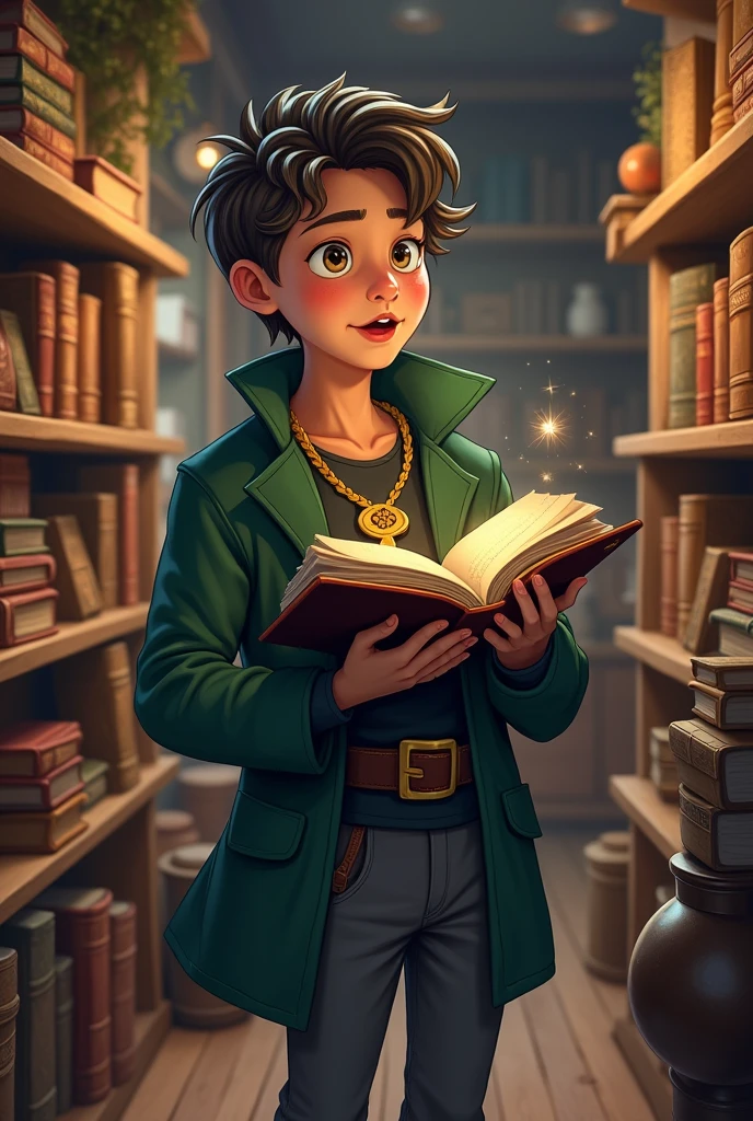 In the foreground, Merlin II Ambrose, , Youngh, muito Youngh - SeaArt AI