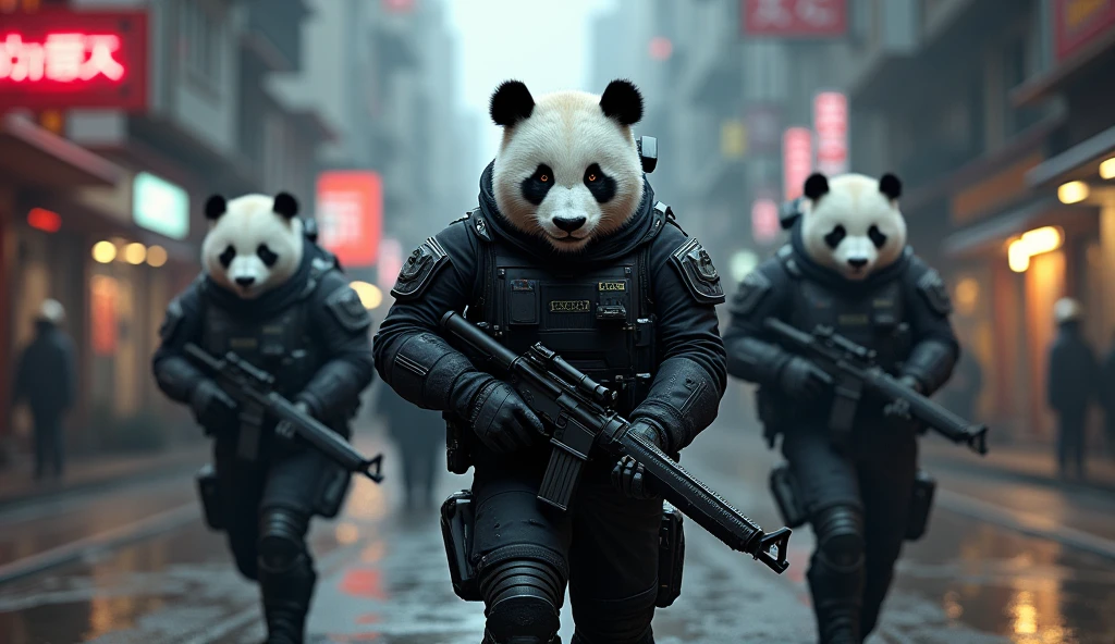 Panda Special Attack Force Members - SeaArt AI