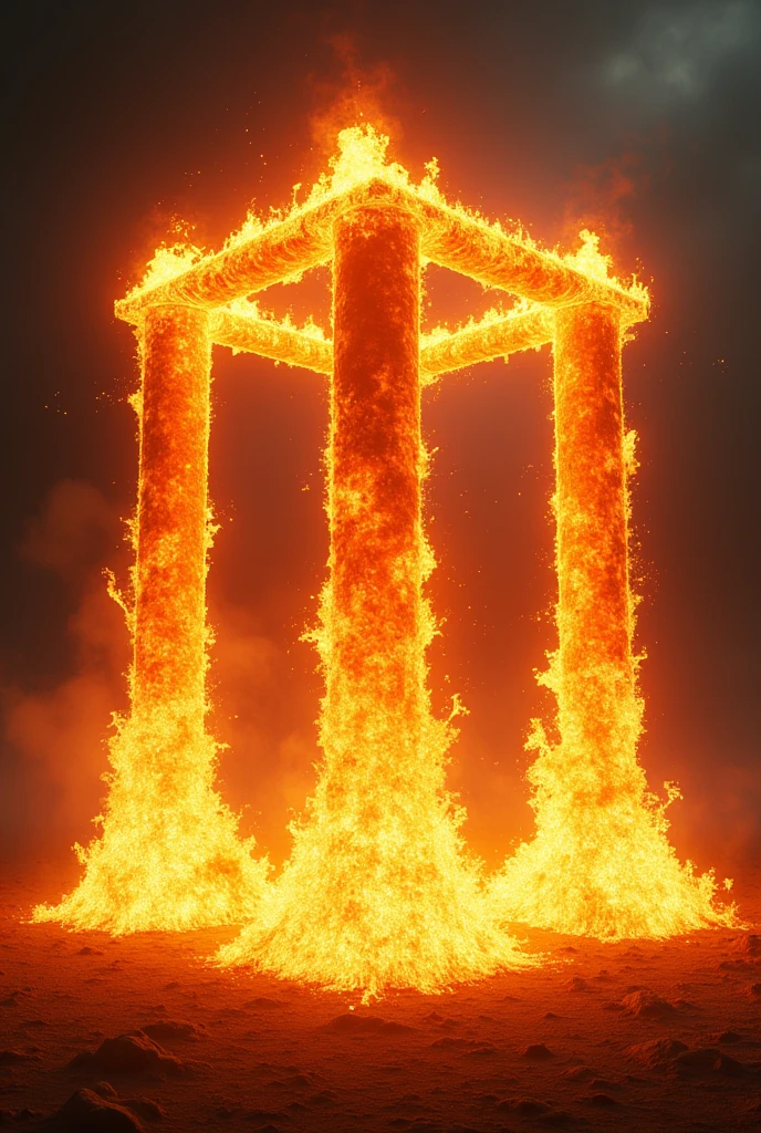 Creates a fireball that generates 4 pillars of fire eruption in a 2 ...