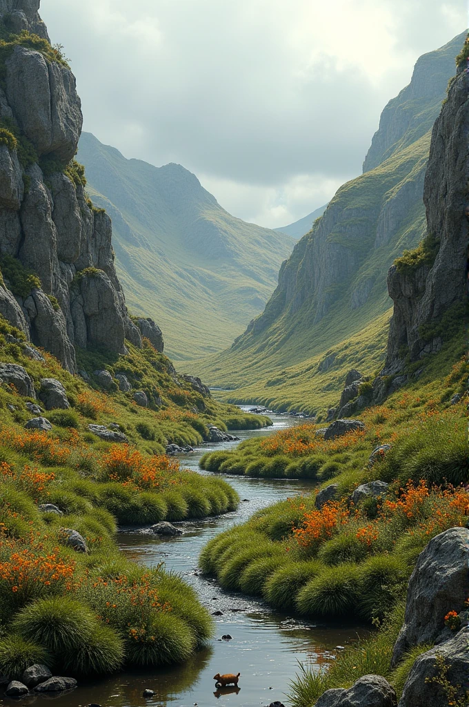 Microthermal floor or cold zone in Bolivia with its flora and fauna ...