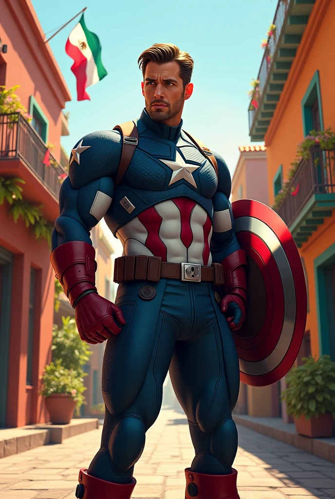 Captain america mexico - SeaArt AI