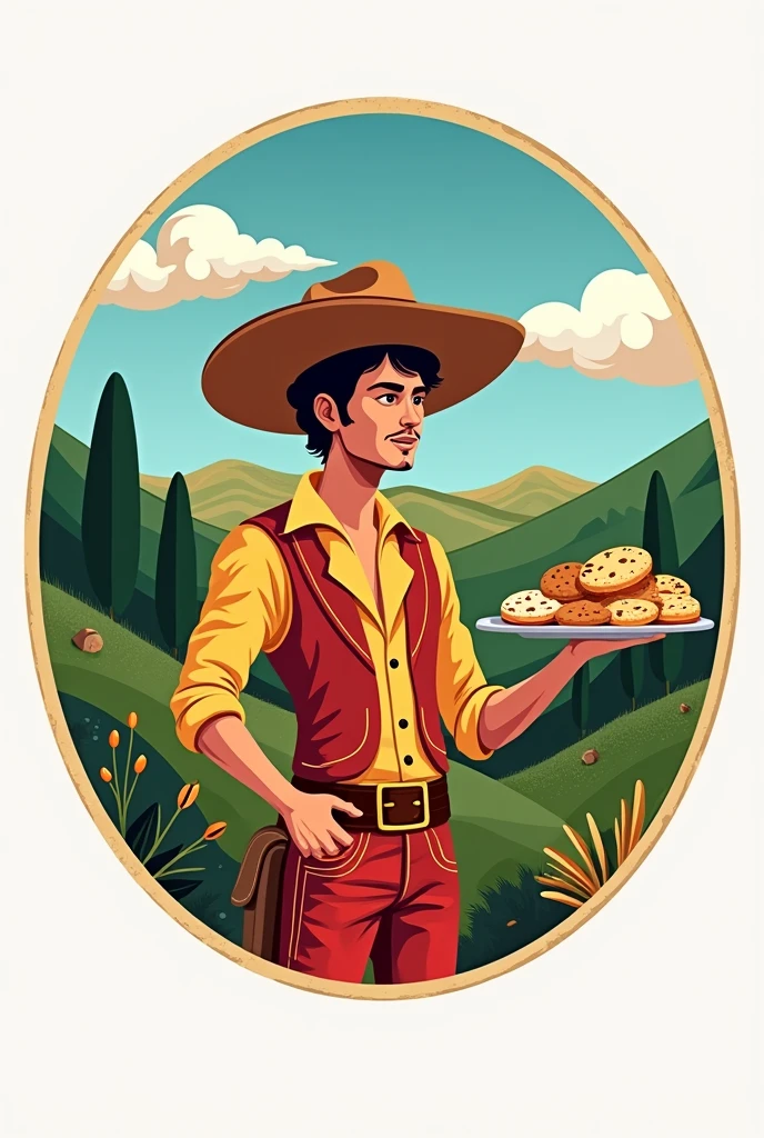 Create company logo "Gaucho treats" that there were cookies with ...