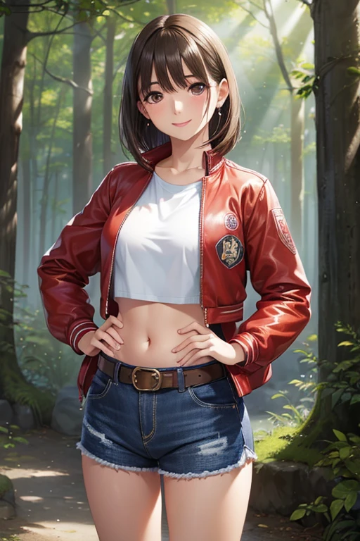 Anegasaki nene、Shiny brown hair, short hair, (Beautiful brown eyes ...