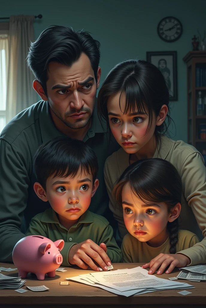 Family losing their money - SeaArt AI