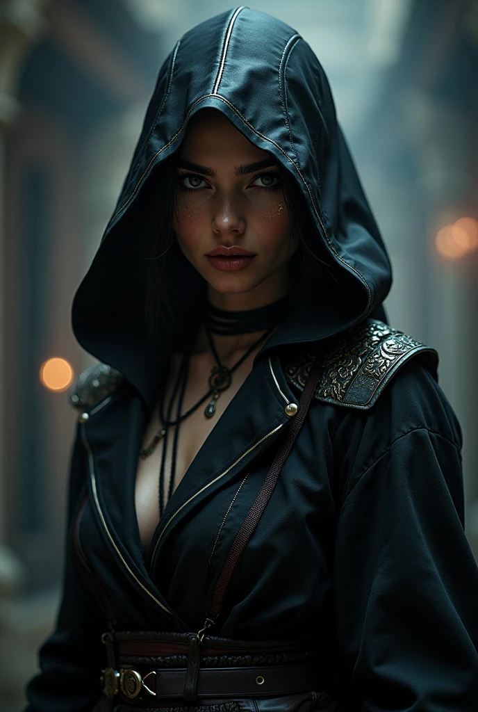 A female assassin, assassin, 1girl, beautiful detailed eyes, beautiful ...