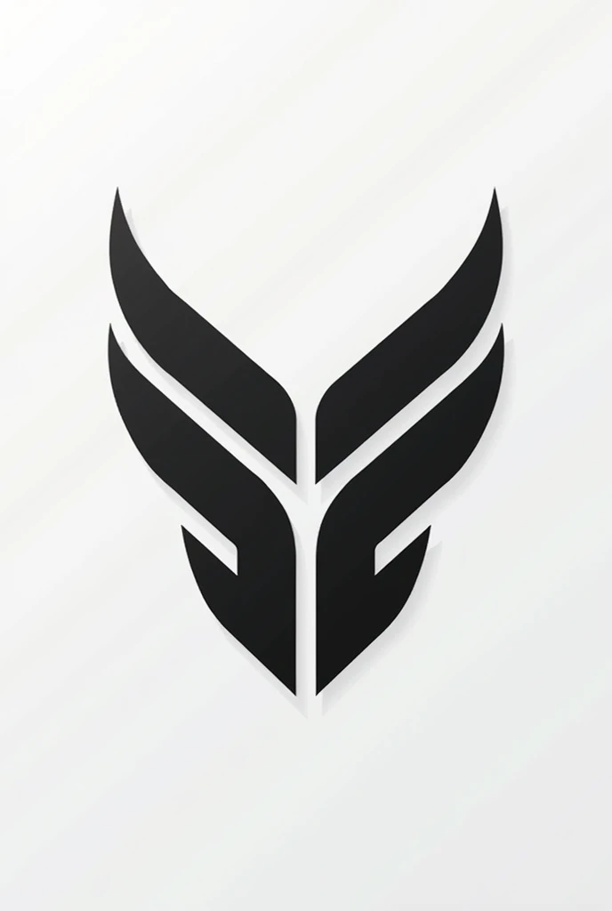 Self-centered logo showing power in black and white - SeaArt AI