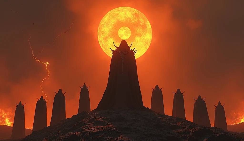 Dark Lord Sauron，Standing with your back to Mount Doom，On the top of ...