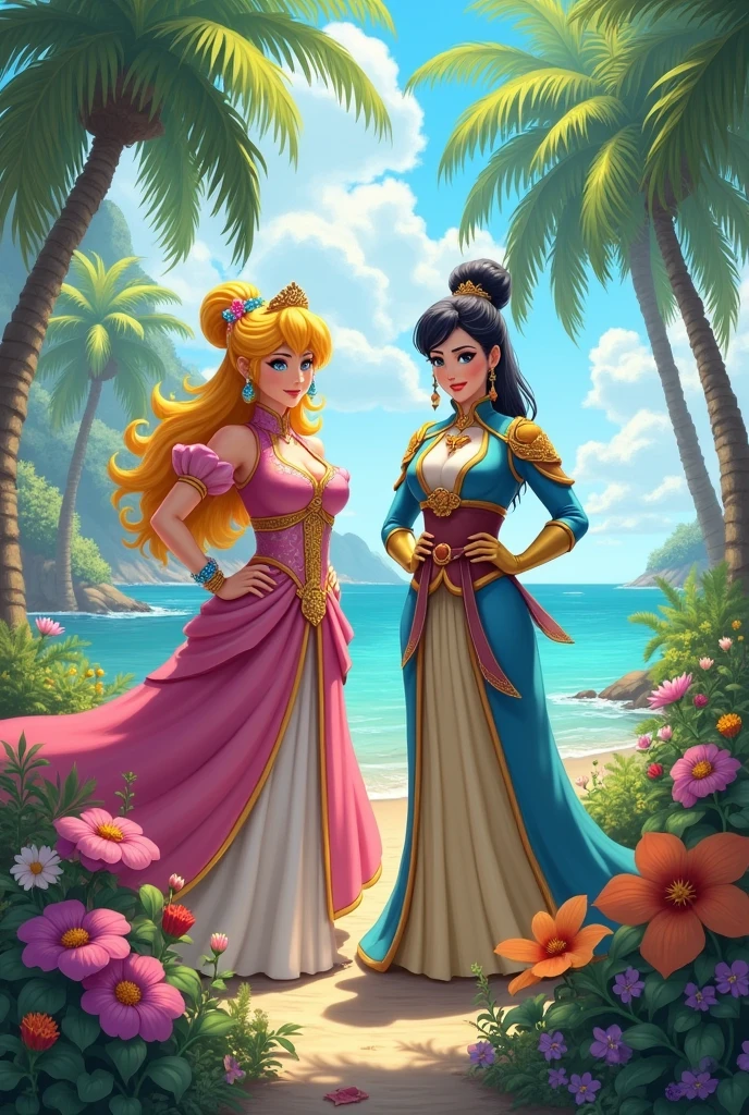 Princess Daisy and Chun-Li - SeaArt AI