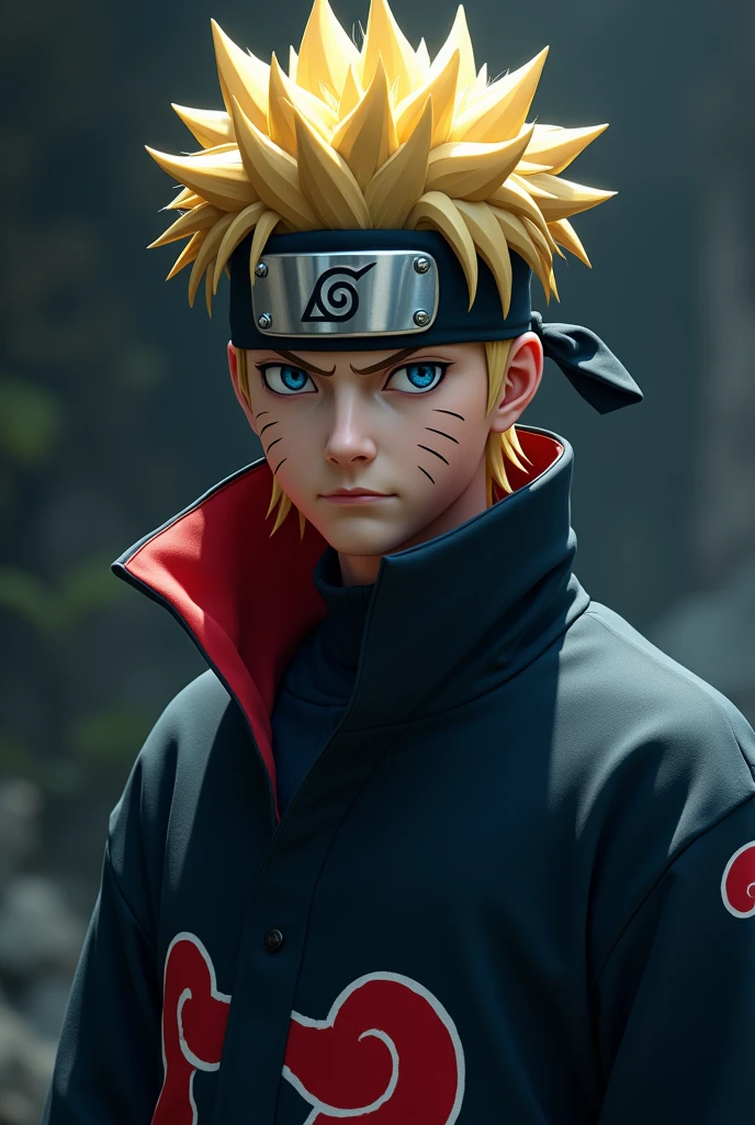 A breathtaking portrait of Naruto Uzumaki, the legendary ninja from the ...