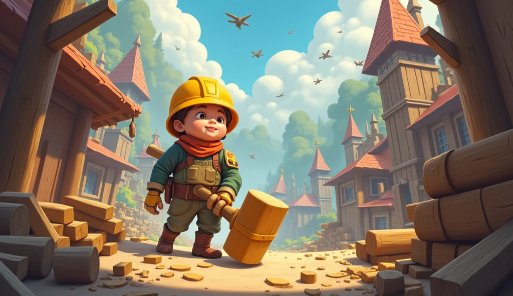 Toolbox Country、Golden mallet、nail、strongest、hard The story takes place ...