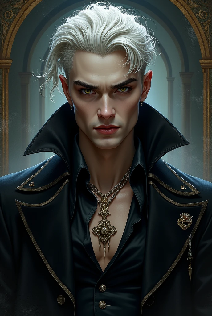 (masterpiece,Highest quality), Dimitri＝Maximoff, Vampire - SeaArt AI