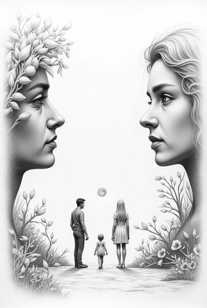 Create a pencil art poster showing the difference between the three ...