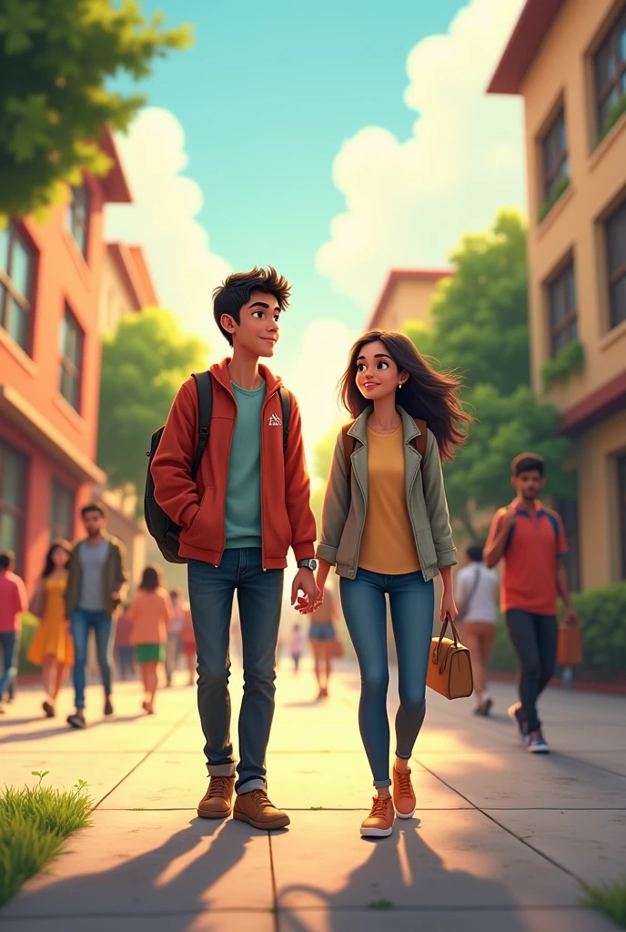 Story: Ansh, a new student, enters campus on his first day of college ...