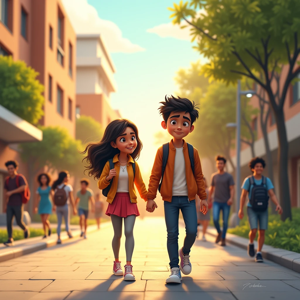 Story: Ansh, a new student, enters campus on his first day of college ...