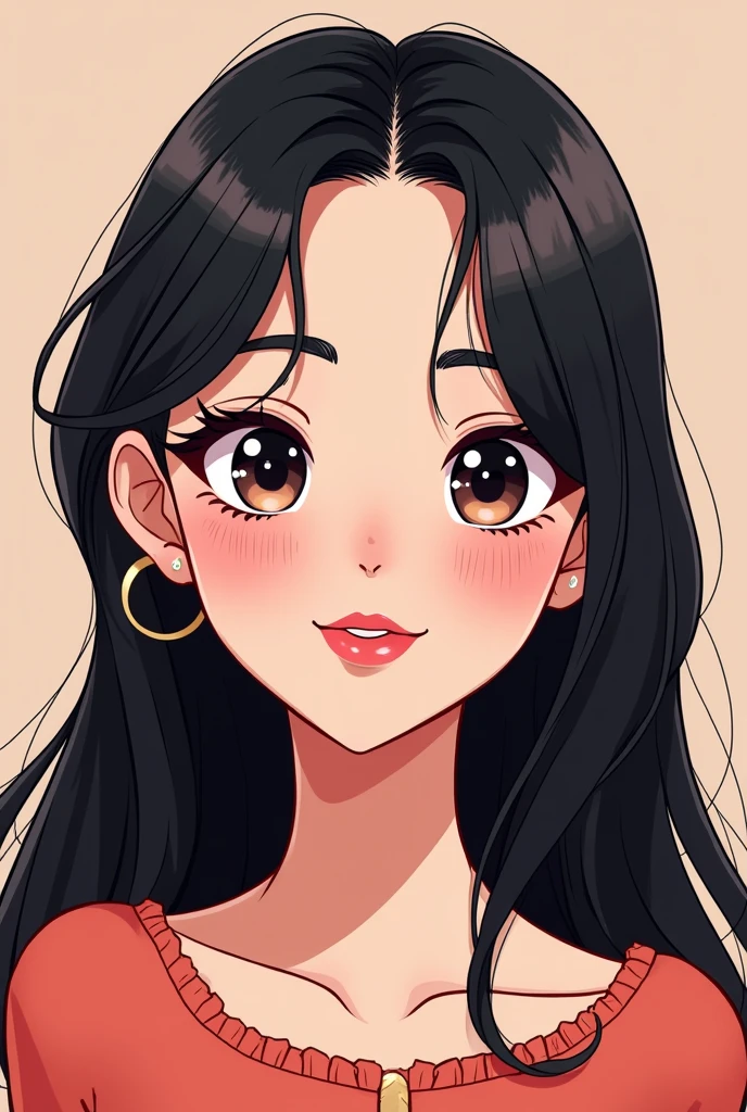 Character cartoon korean in webtoon Face: Oval-shaped with a slender jawline and - SeaArt AI