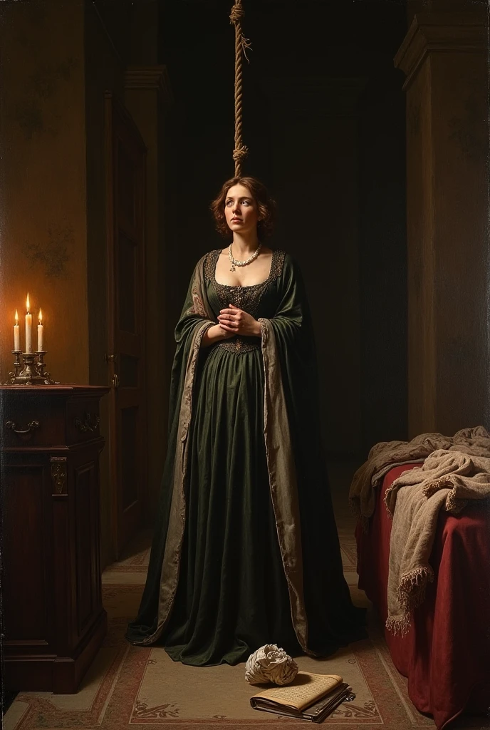 Jocasta hangs herself in her room - SeaArt AI