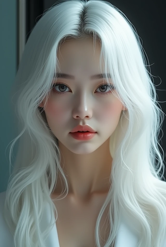 Kim ha-ri from the live action job proposal drama with white hair ...