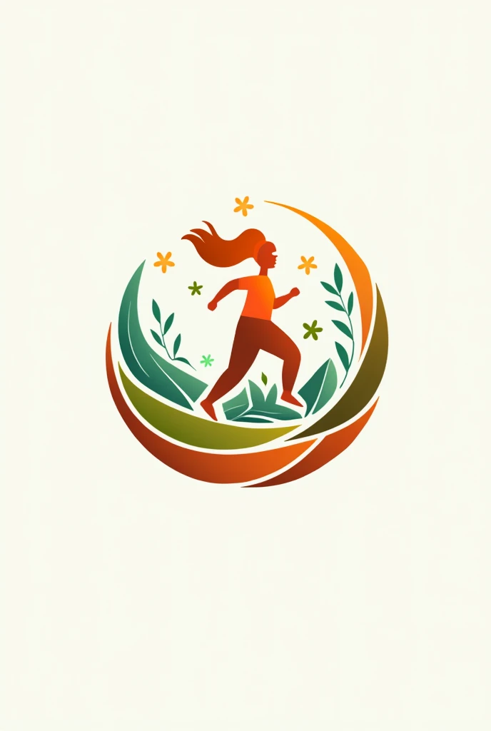 Create a logo that is based on active and healthy aging, con color ...