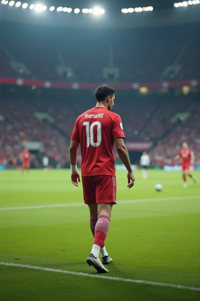 A 1 footballer with the number 10 on his back - SeaArt AI
