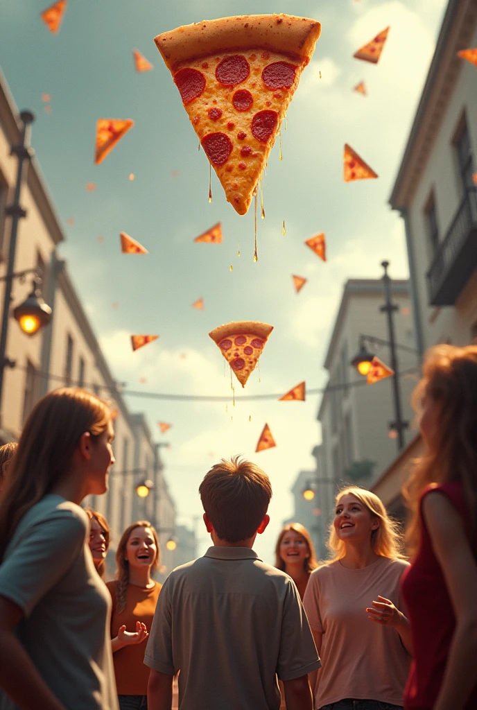 Pizza rain - SeaArt AI