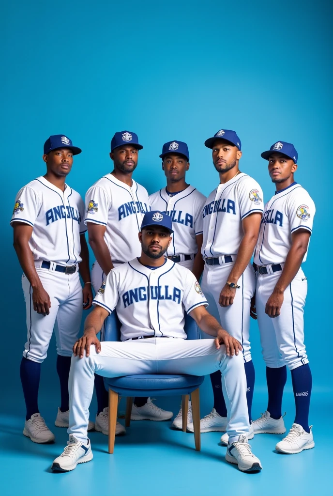 Anguilla Men's Baseball National Team Athlete Photoshoot Group with ...