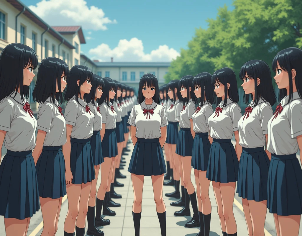 (Japanese Clone-girls=Myself), (Super Best masterpiece Clone - SeaArt AI