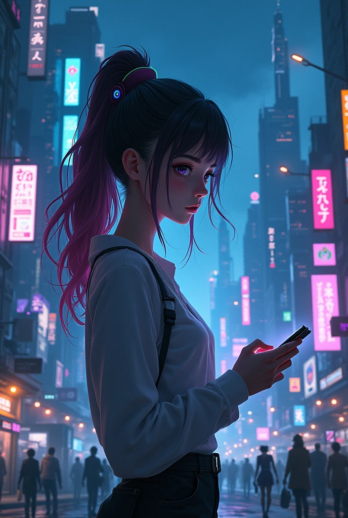 Masterpiece, Highest quality, Super detailed, Anime Style, pretty girl ...