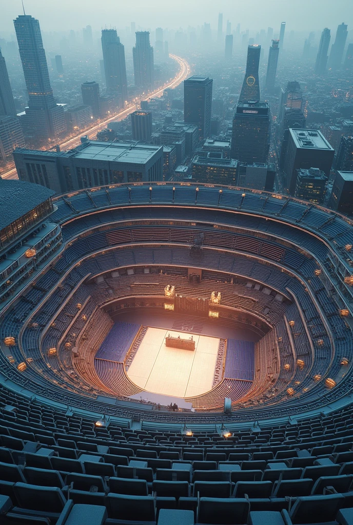 Create a seating plan of a concert hall that has 5 million seats But ...