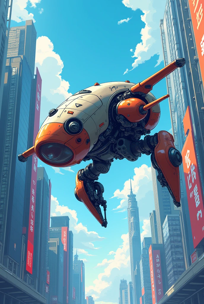 Nime 2kg flying robot anime drawing - SeaArt AI