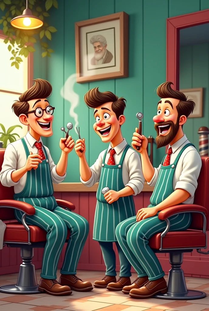 Animated Barbers Man Phrase - SeaArt AI