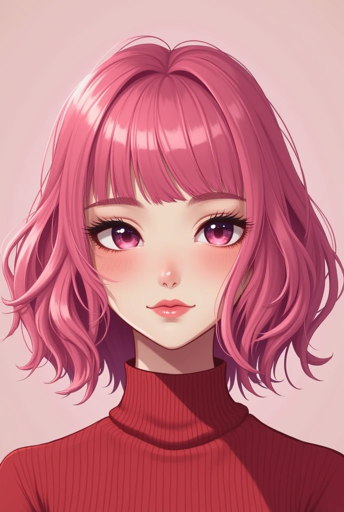 Female pink hair 2 bangs - SeaArt AI