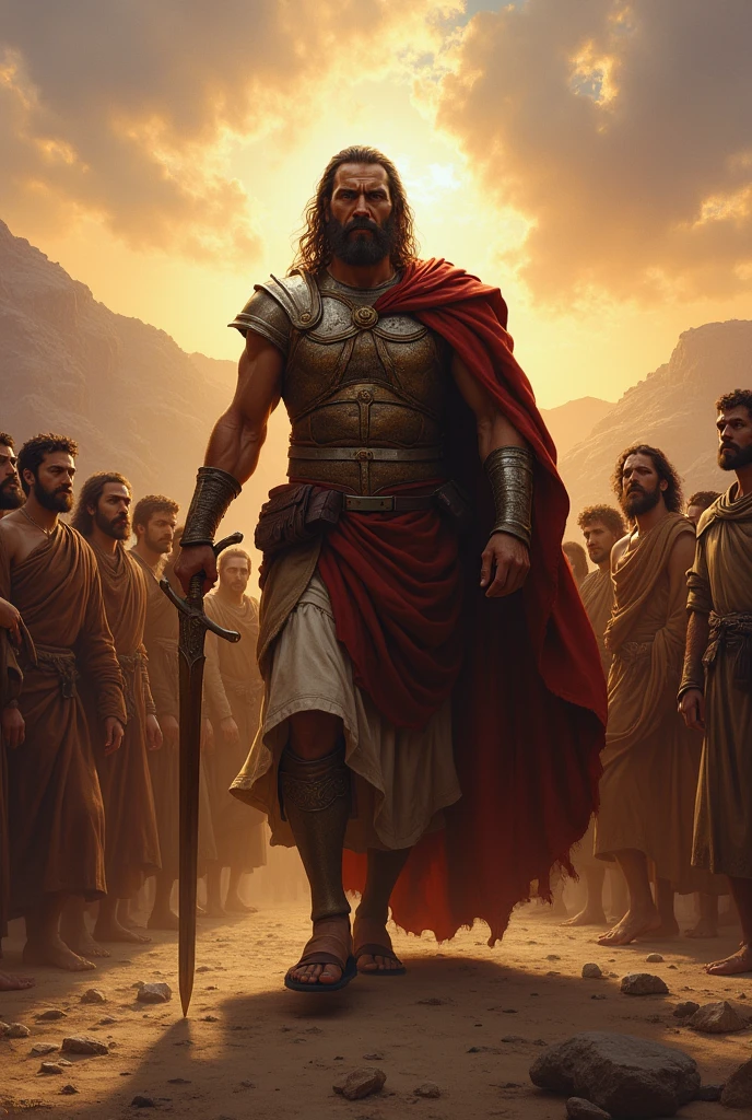 Biblical character Othniel freeing the people of Israel - SeaArt AI