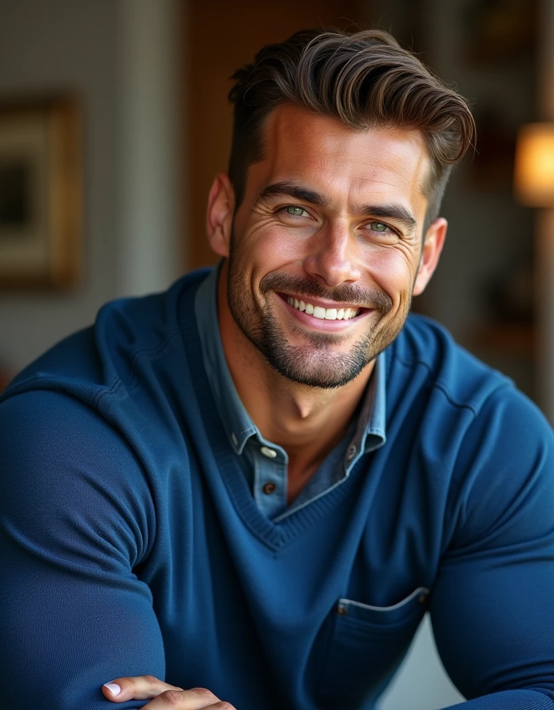 (ginger:1.1), (GS-Masculine:1), (1boy), (front side view), (looking at ...