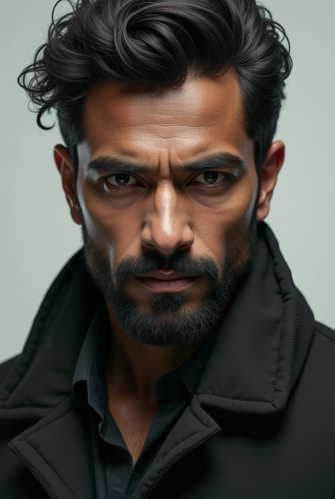 Handsome indian man with fair complexion and cold demeanor broader face ...