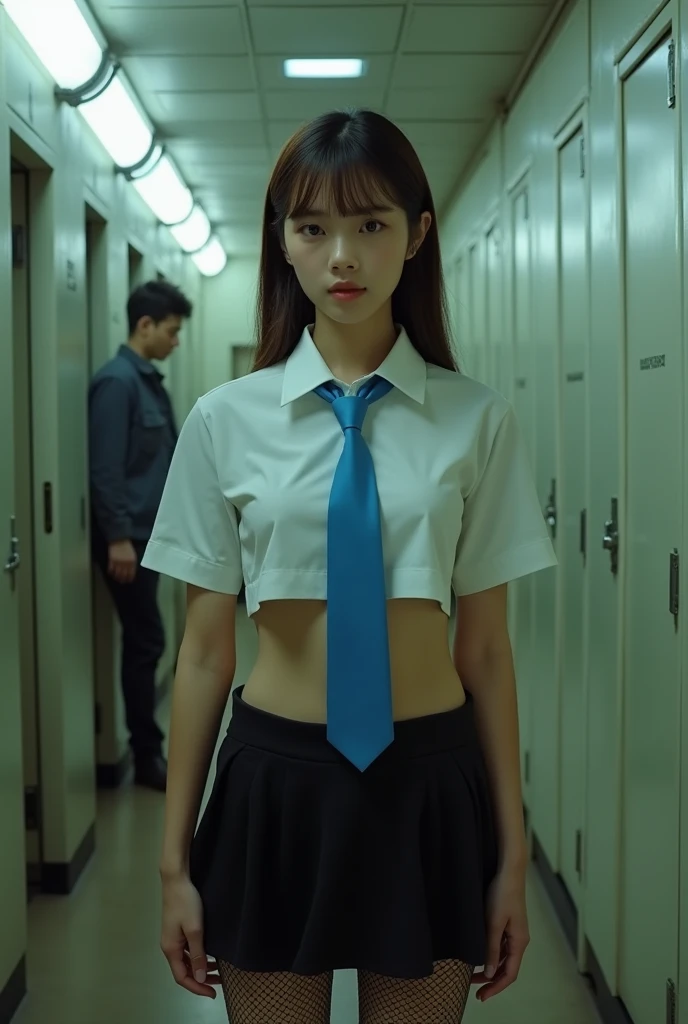 (A shabby and worn-out public restroom).Korean woman.korean beauty ...