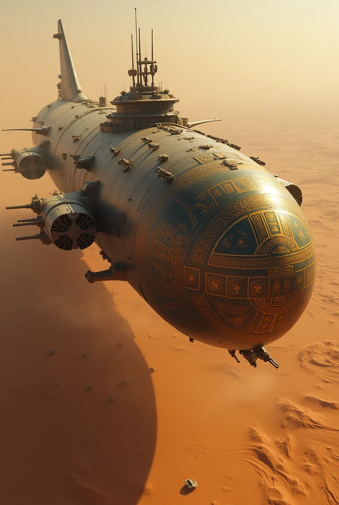 Large engine, Large dieselpunk airship, Ultra high definition - SeaArt AI