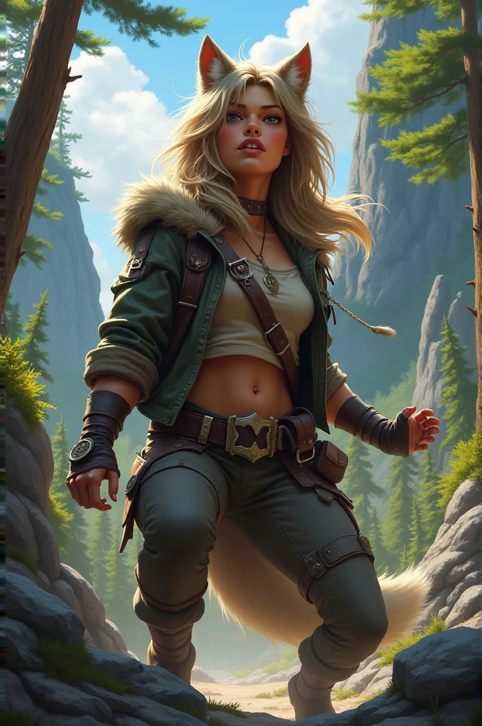 A picture of Flo who loves being a wolf - SeaArt AI