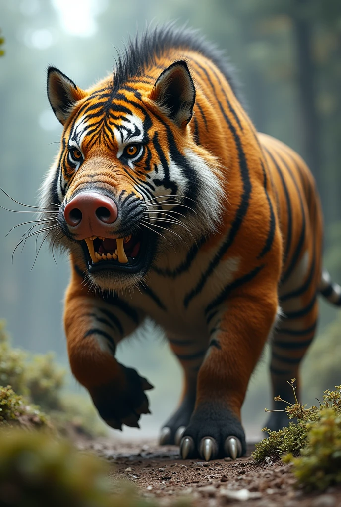 Imaginary creature which is similar to boar and tiger atmosphere Open ...